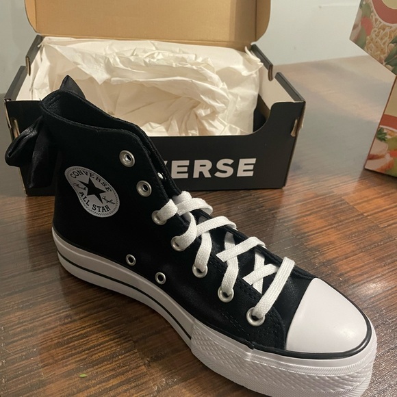 Converse | Shoes | Converse Black Hightop Sneakers | Poshmark